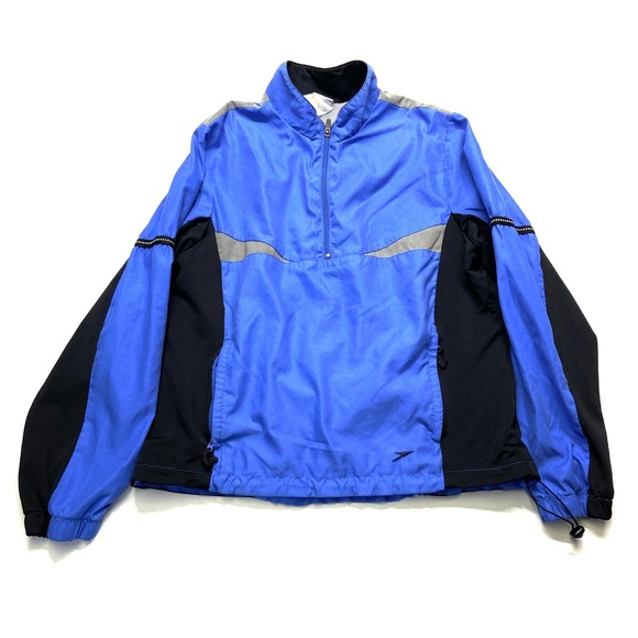 Speedo | Jackets & Coats | Speedo Windbreaker Jacket Mens Medium Blue ...